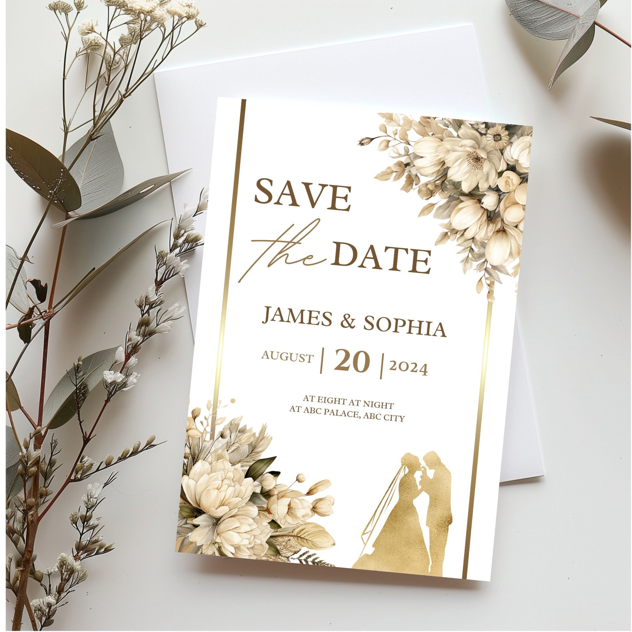 Editable Wedding Invitation Template Wedding Invitation Card Instant ...
