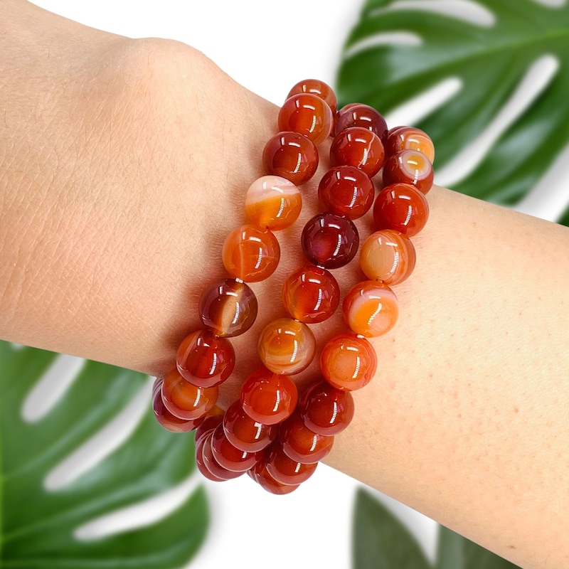 Carnelian Bracelet - Etsy