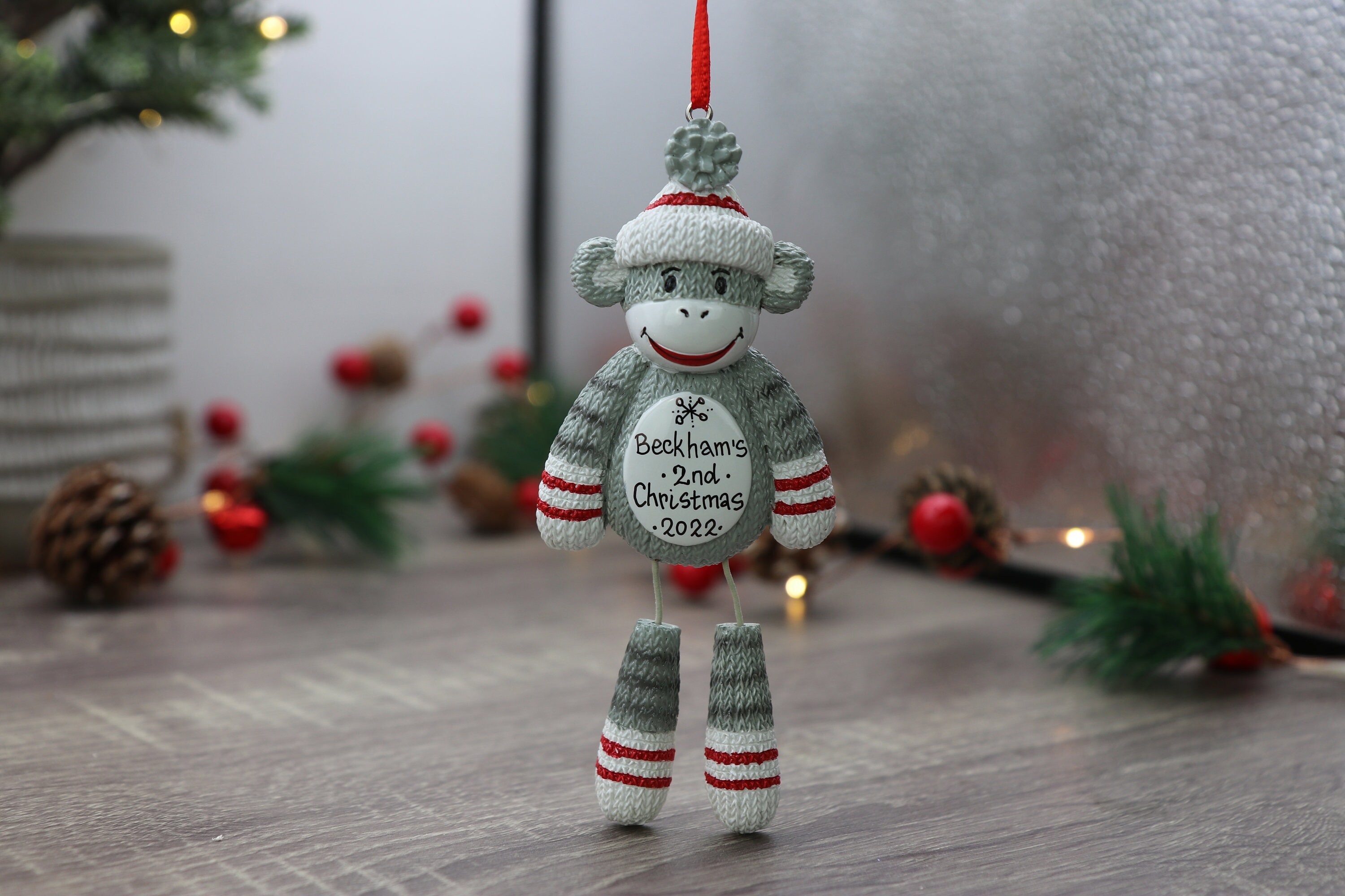Christmas Tree Sock Monkey