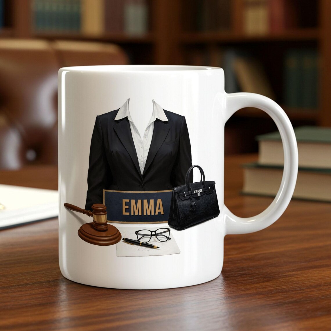 Personalized Lawyer Mug – Custom Name Attorney Gift for Women ...