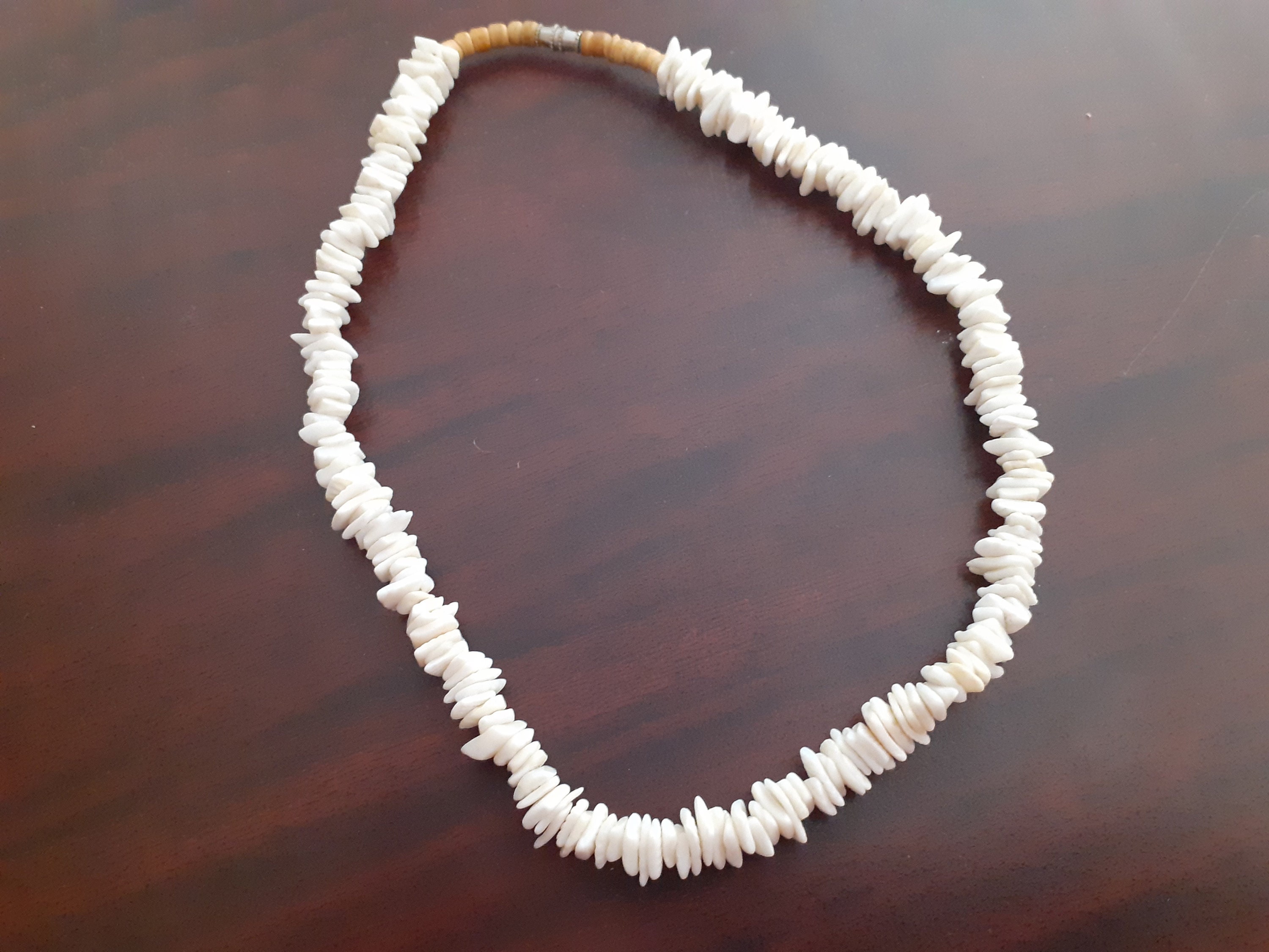 Vintage White Stone Necklace. size 18'' including | Etsy