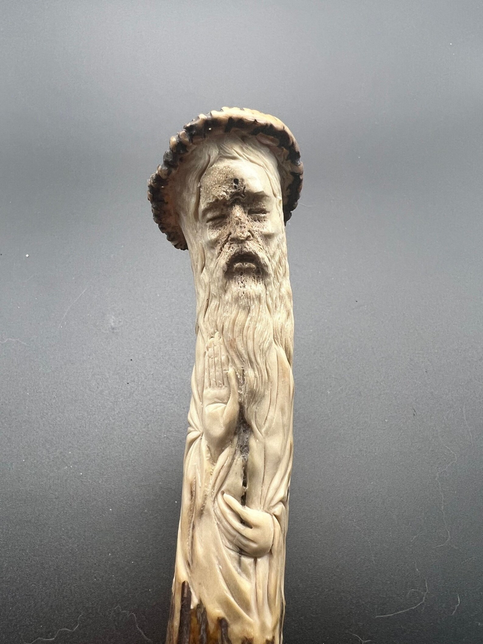 Wise Old Sage Knife Handle or Walking Stick Top - Etsy