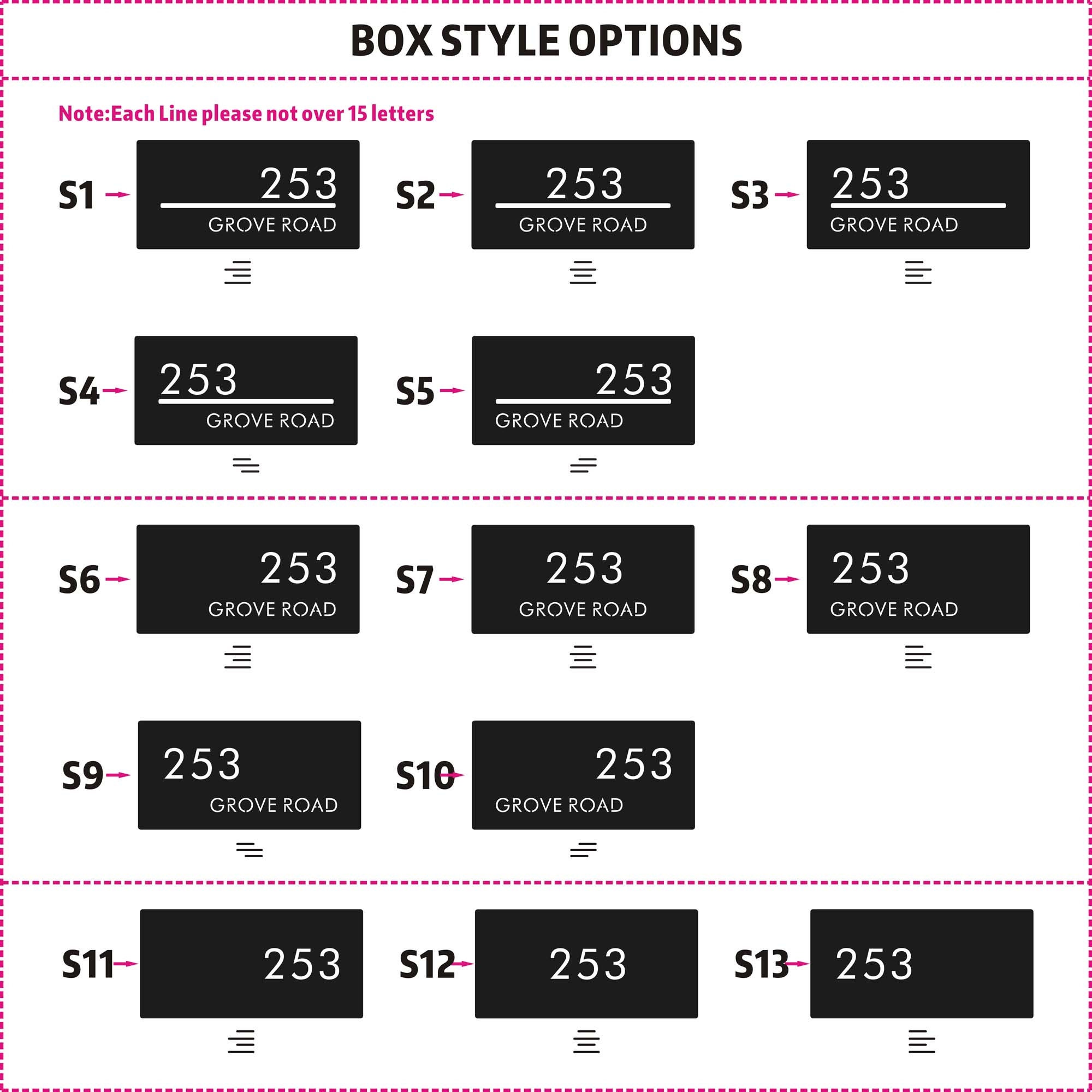 Rectangular House Number Signcustom Door Signled Modern - Etsy