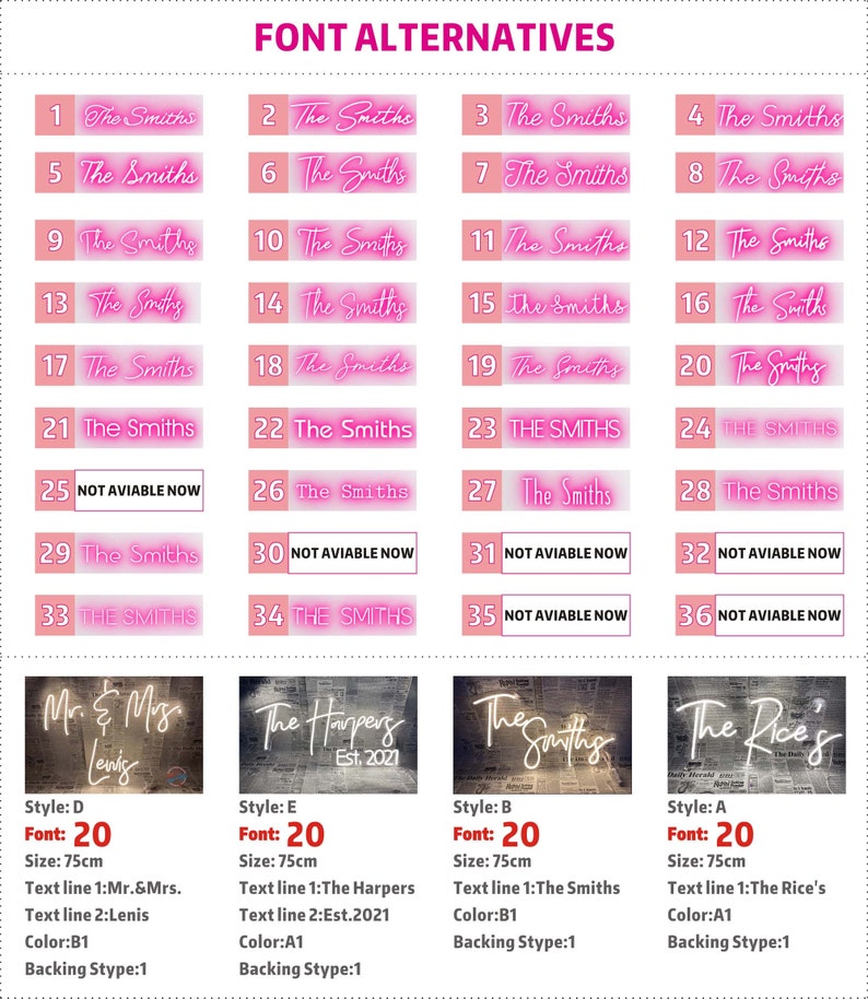 Customized Neon Sign for Wedding With Est Yearofficehome - Etsy