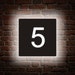 Custom Address Plaqueled House Number3d Numberilluminated - Etsy
