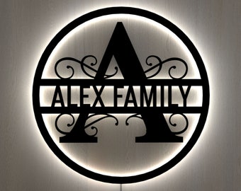 Led Last Name Sign - Etsy