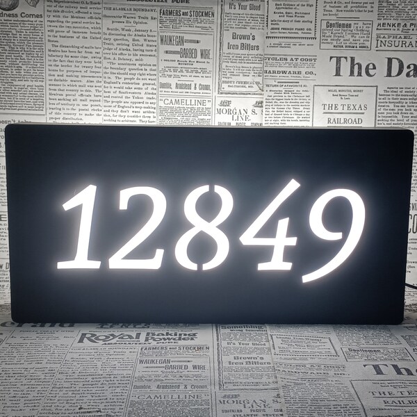 Large Address Gate Sign - Etsy