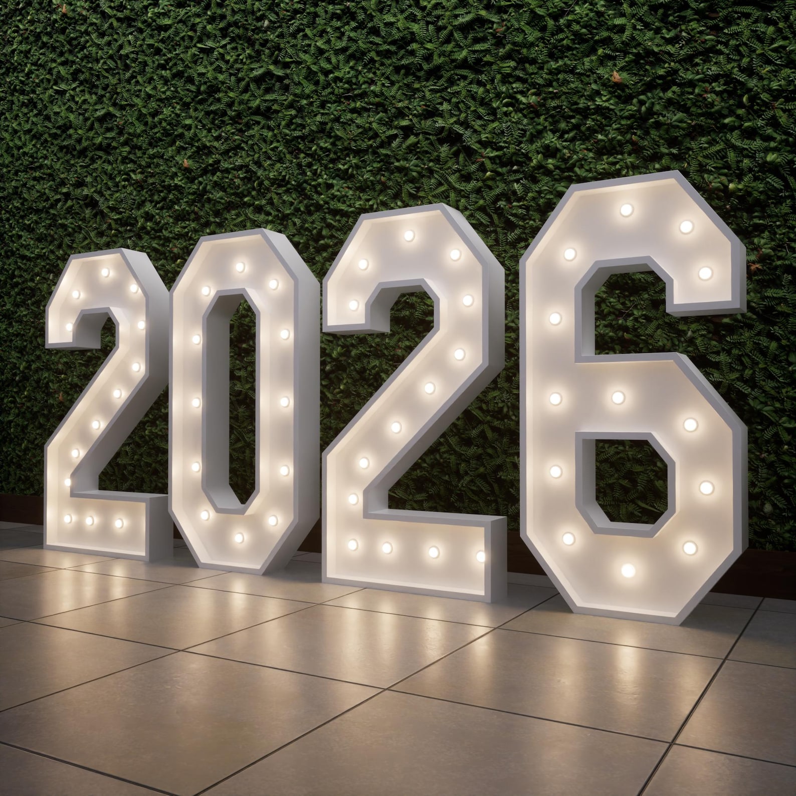Custom Marquee Numbers - Big LED Light up Numbers 0-9 for Birthdays ...