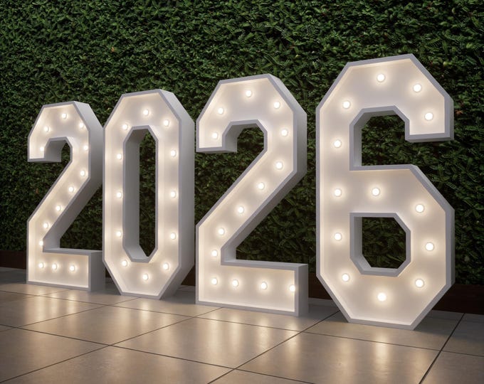 4ft Light up Numbers - Etsy UK
