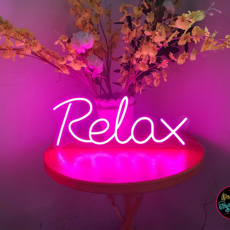 Relax Sign - Etsy