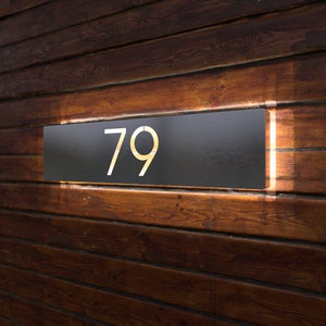 Welcome Home Number Yard Sign,led House Number,address Plaque Number ...