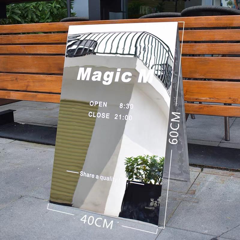 Custom Stainless Steel A-frame Sign | Outdoor Advertising Board | Cafe ...