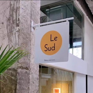 Square Shop Advertising Metal Signs,custom Business Signs,wall Hanging ...