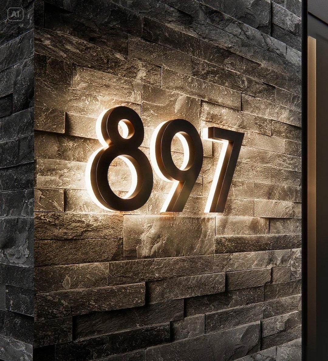 Modern Metal House Numbers-custom Address Plaque for Home, Hotel/office ...