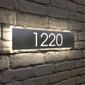 Welcome Home Number Yard Sign,led House Number,address Plaque Number ...