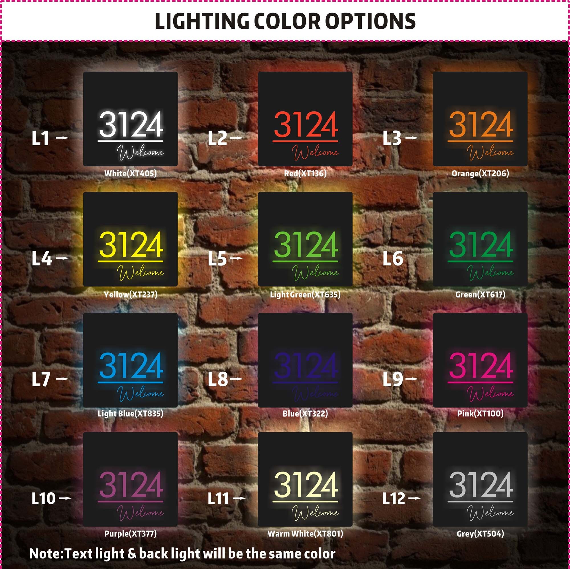 Custom Address Plaqueled House Number3d Numberilluminated | Etsy