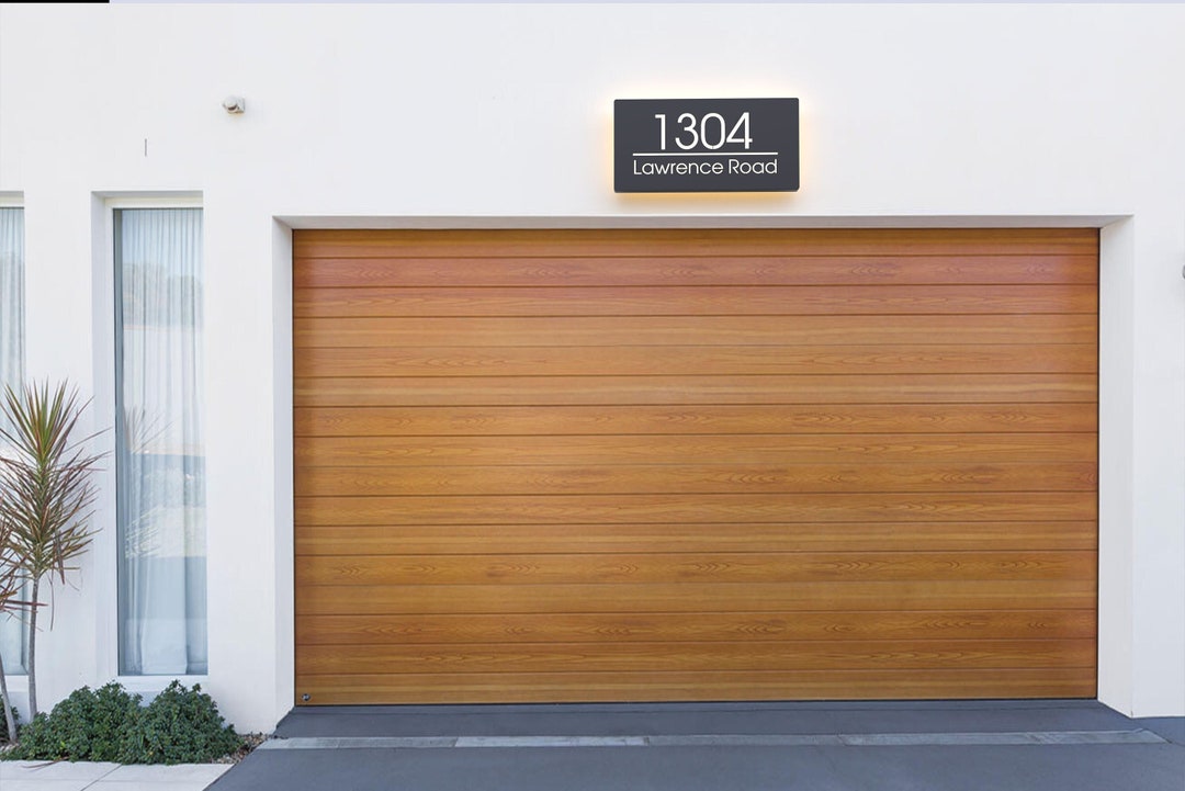 Cusotm House Number Sign,moder Metal LED House Number Sign,outdoor ...