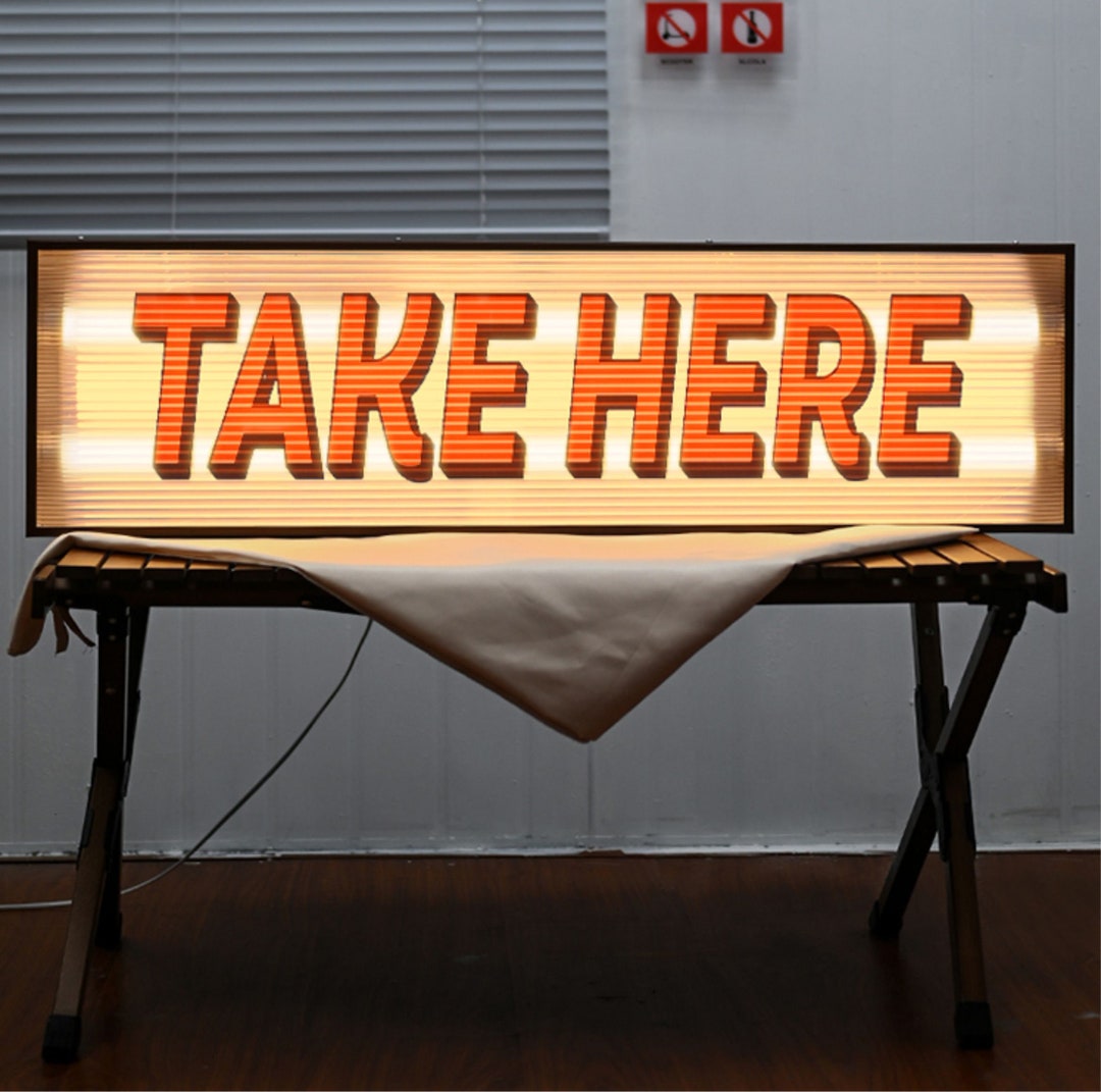 Modern Metal Corrugated Acrylic Light Sign,custom Advertising Light Box ...