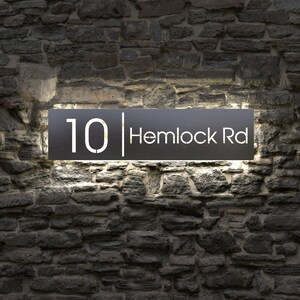 Welcome Home Number Yard Sign,led House Number,address Plaque Number ...