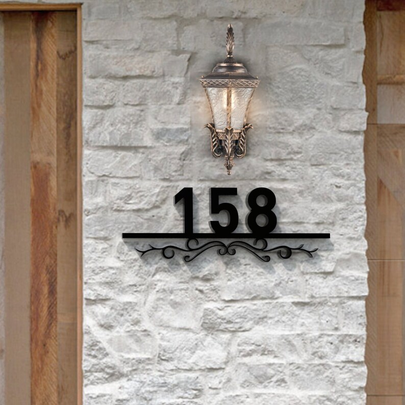 Modern House Numbersaddress Numbermetal Laser Cut Number - Etsy
