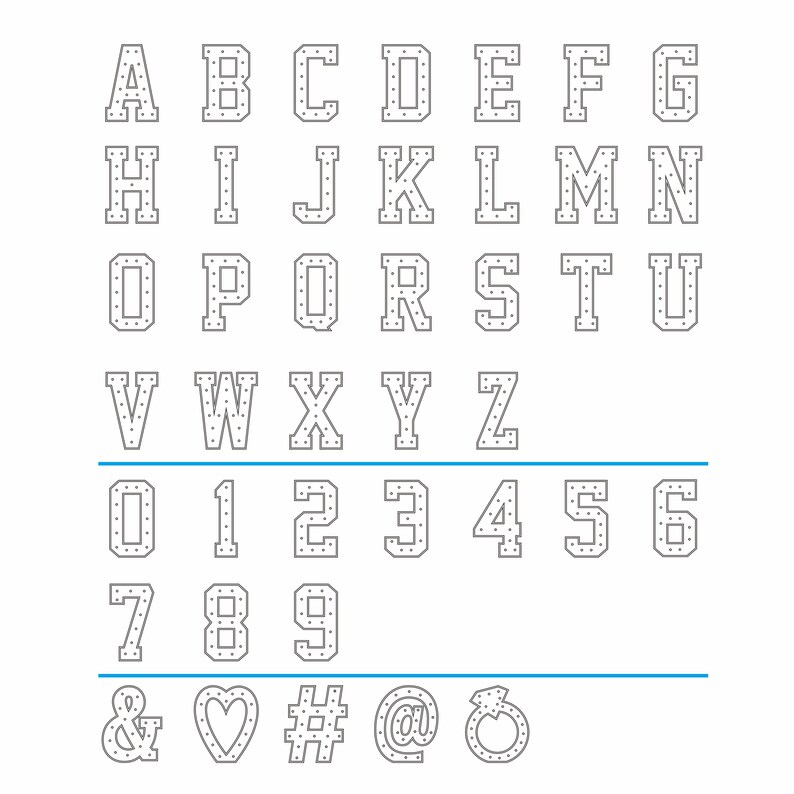 3FT/4FT Marquee Letter Lights,big Light up Letter,0-9 Giant Marquee ...