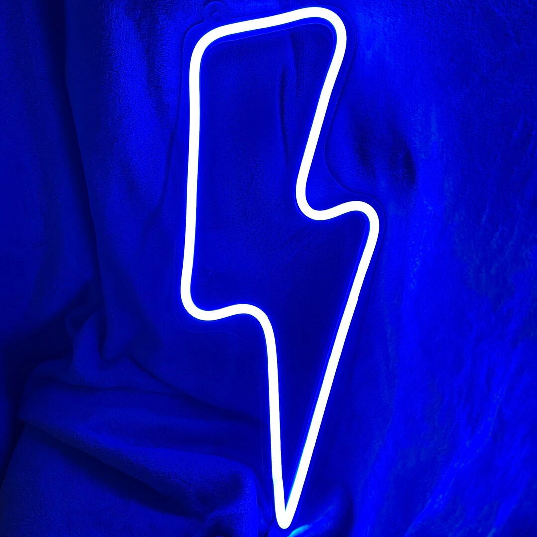 Lightning Bolt Neon Sign,custom Neon Sign,neon for Decor Bedroom,home ...
