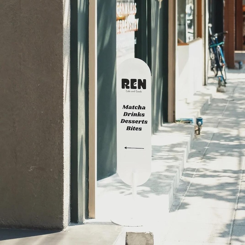 Custom Printed Arrow Sidewalk Sign - Double-sided Directional A-frame ...