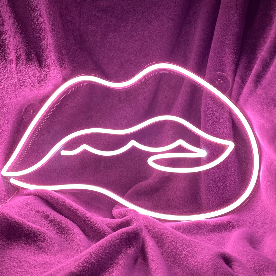 Lips Neon Sign,lips Girl Led Neon Light,beauty Salon Wall Decoration ...