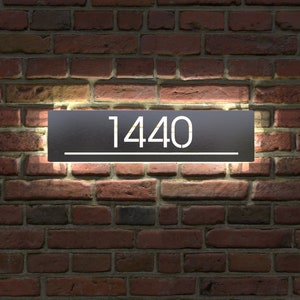 Welcome Home Number Yard Sign,led House Number,address Plaque Number ...