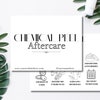 Editable Microneedling Aftercare Card Template, Esthetician Aftercare ...