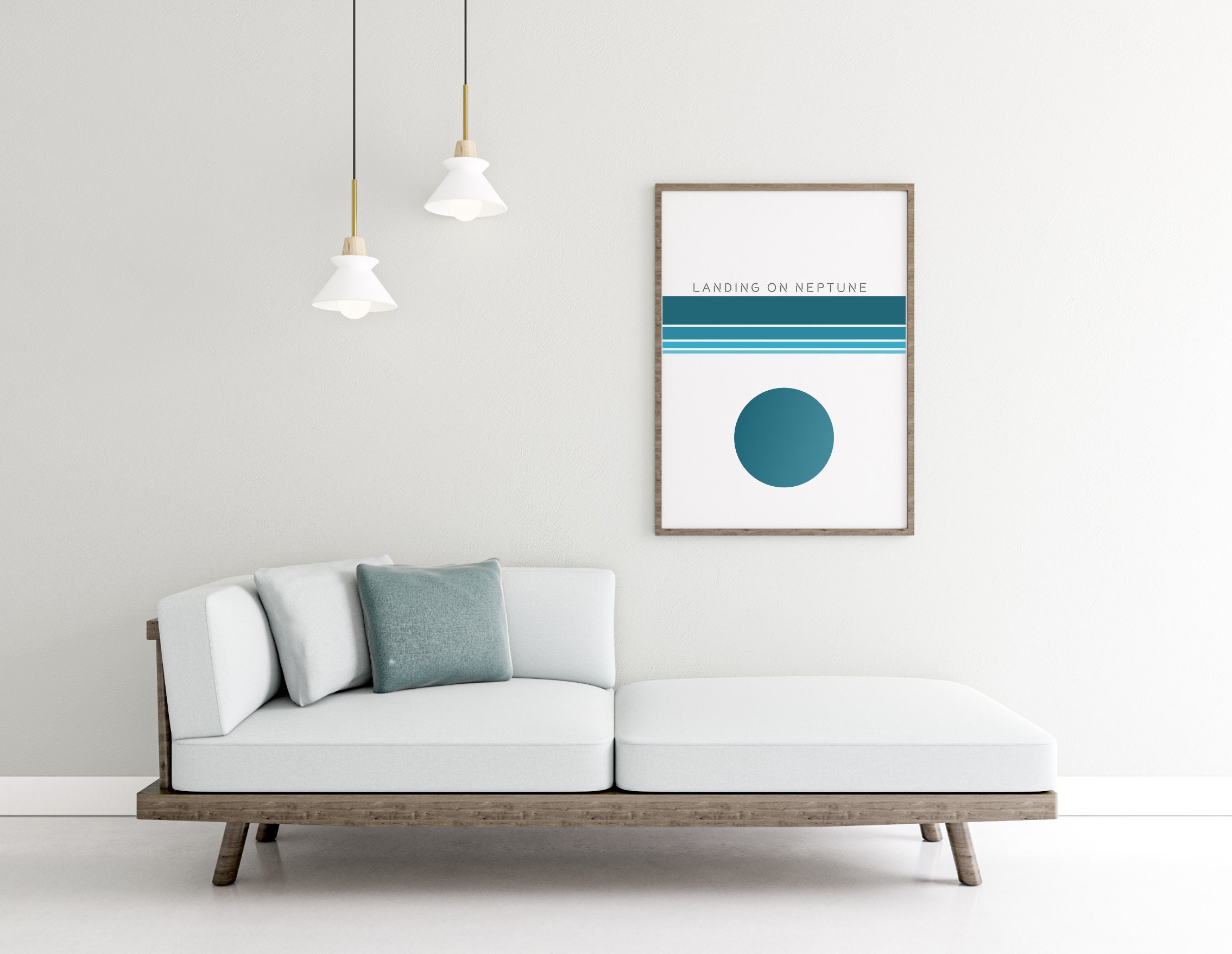 Neptune planet Neptune art Neptune gift Space wall art | Etsy