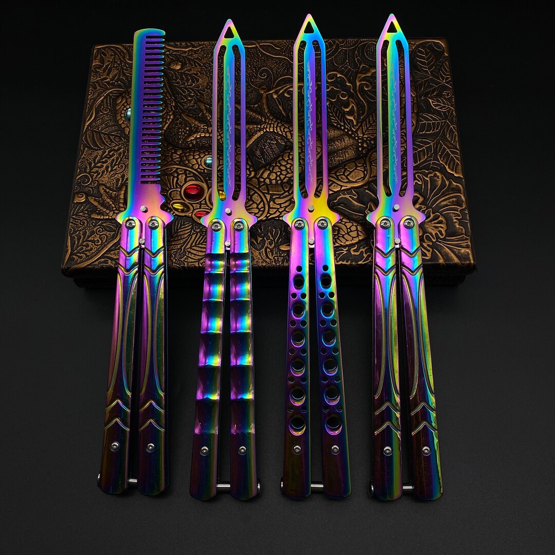 Rainbow Colored Flipping Trainer Adult Fidget Toy Stress - Etsy