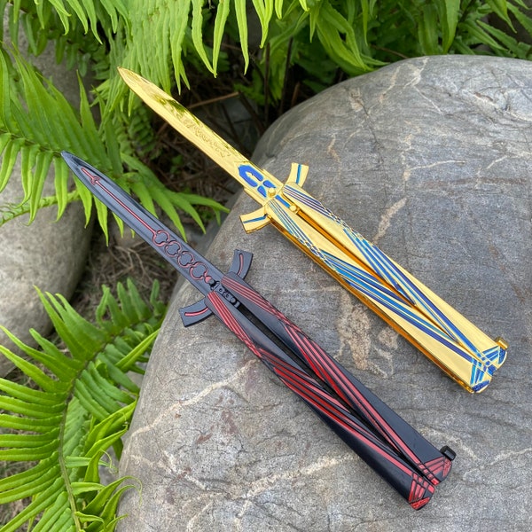 Fake Butterfly Knife - Etsy