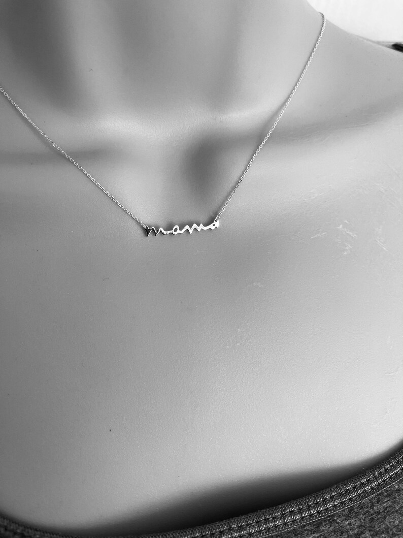 Sterling Silver Name Necklace 14K Gold Chain Custom Name - Etsy