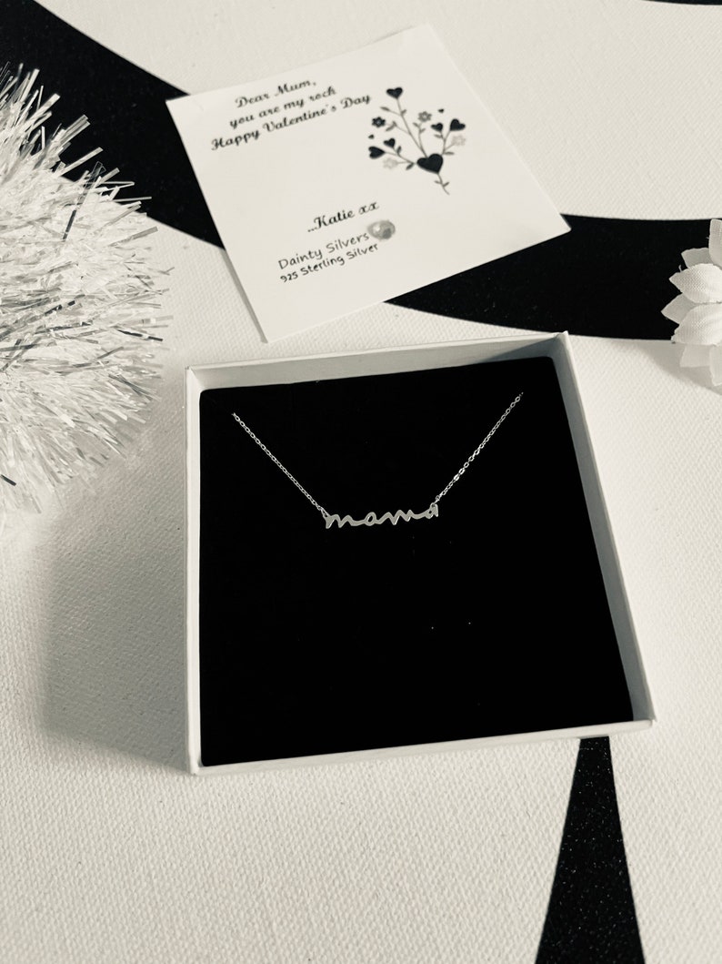 Sterling Silver Cursive Name Necklace: Personalized Jewelry Gift - Etsy