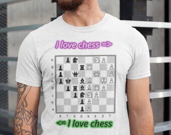 I Love Chess Shirt - Etsy