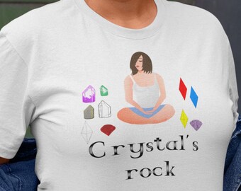 Powered by Crystals T-shirt , Crystals Lover T-shirt , Crystal T-shirt ...