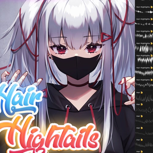 Anime Hair Highlights Brush Pack for Procreate - Etsy