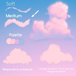Procreate Clouds Brush Pack for Anime & Manga | Brushes for Ipad ...