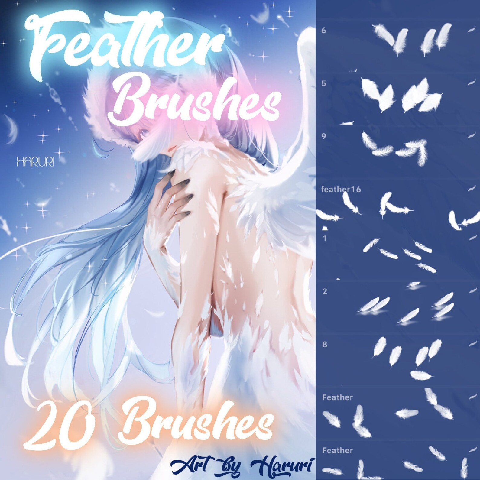 Feather Brushset for Procreate | Etsy