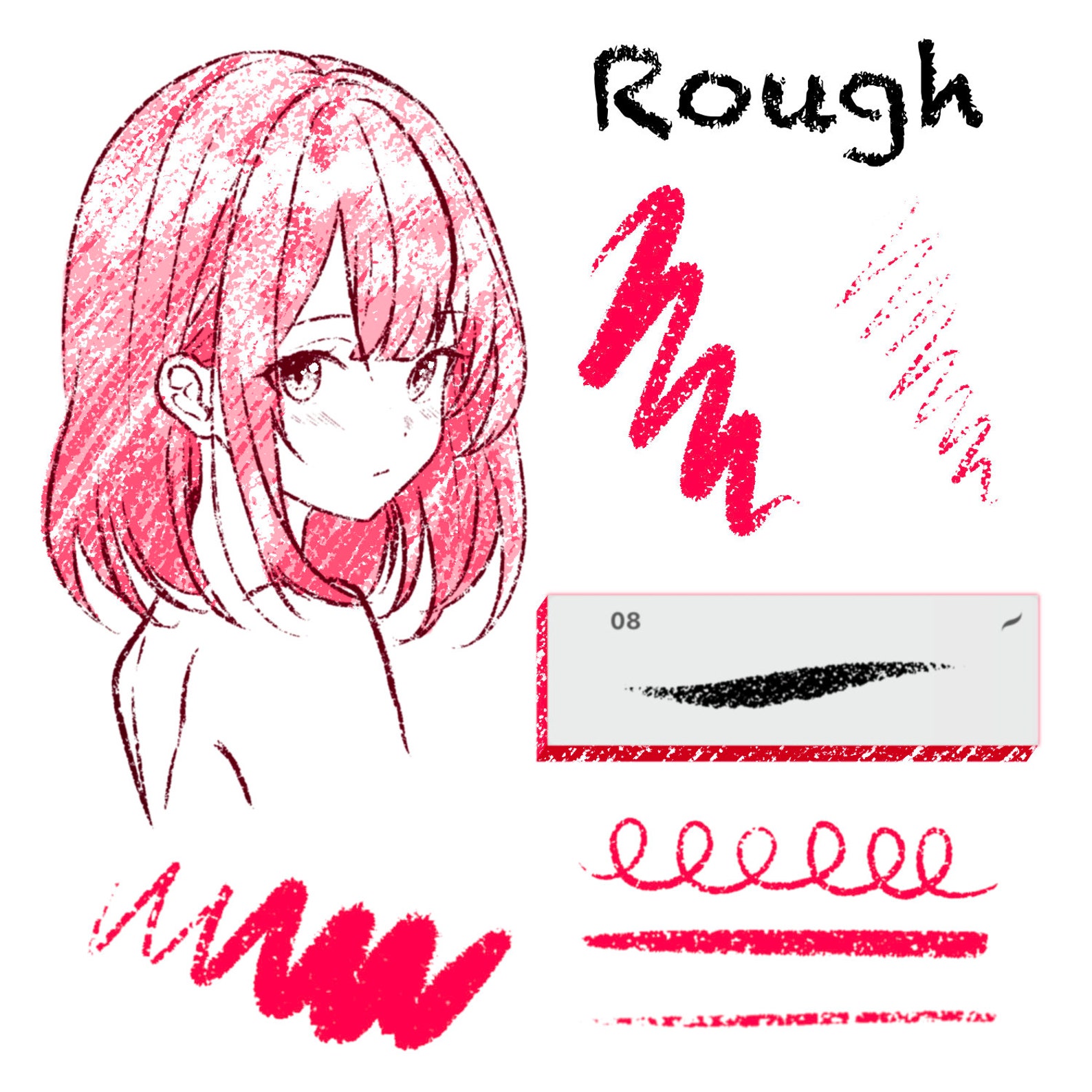 Crayon Procreate Brush Pack, 15 Crayon Brushes, Crayon Texture Brush ...