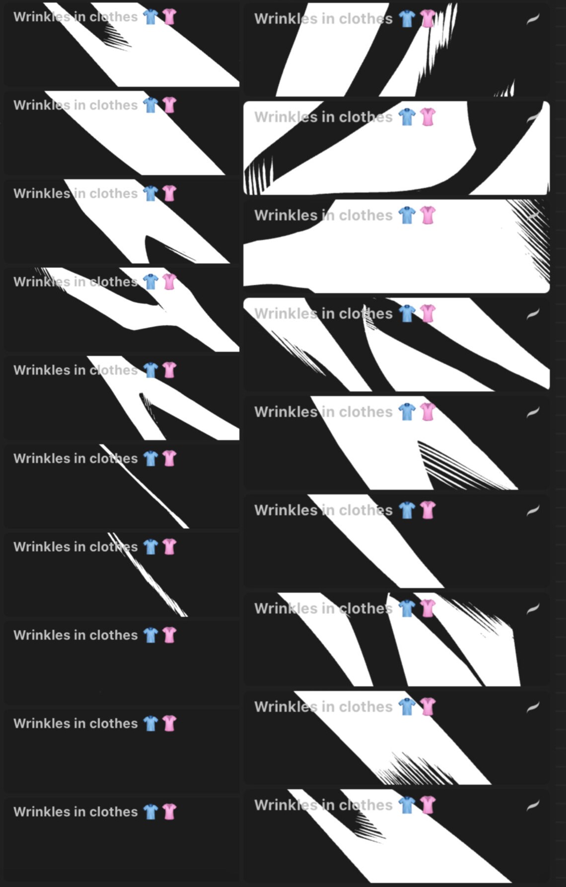 Anime Clothes Folds Brush Pack for Procreate - Etsy