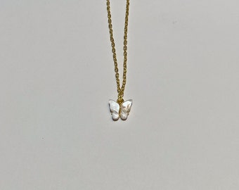 Cute Simple Butterfly Necklace - Etsy