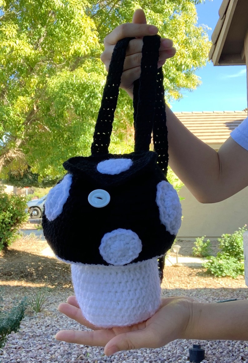 Crochet Mini Mushroom Backpack - Etsy