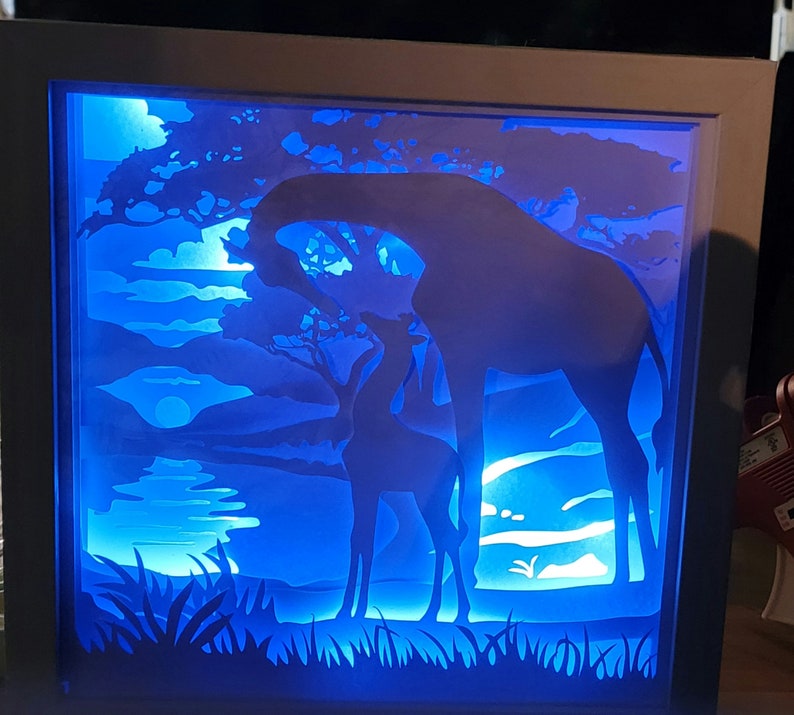 3D Papercut Lighted Shadow Boxes - Etsy