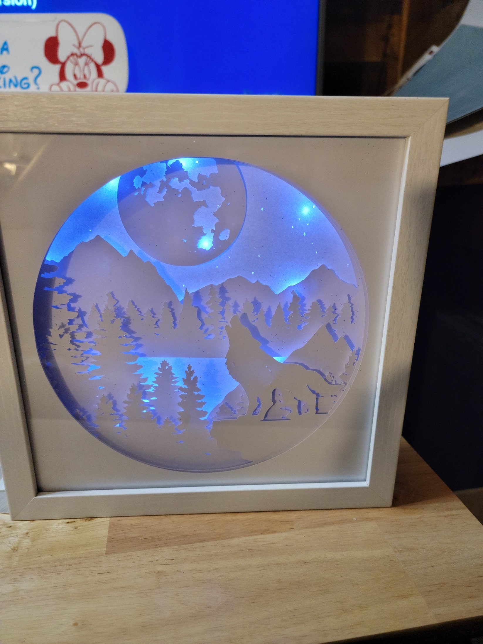 3D Papercut Lighted Shadow Boxes - Etsy