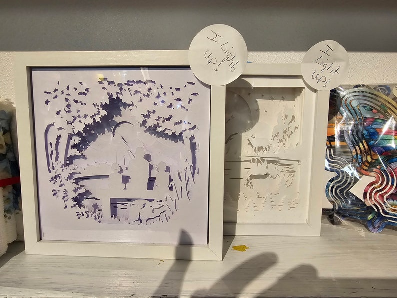 3D Papercut Lighted Shadow Boxes - Etsy