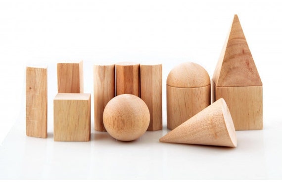 Wooden Geometric Shapes | Etsy