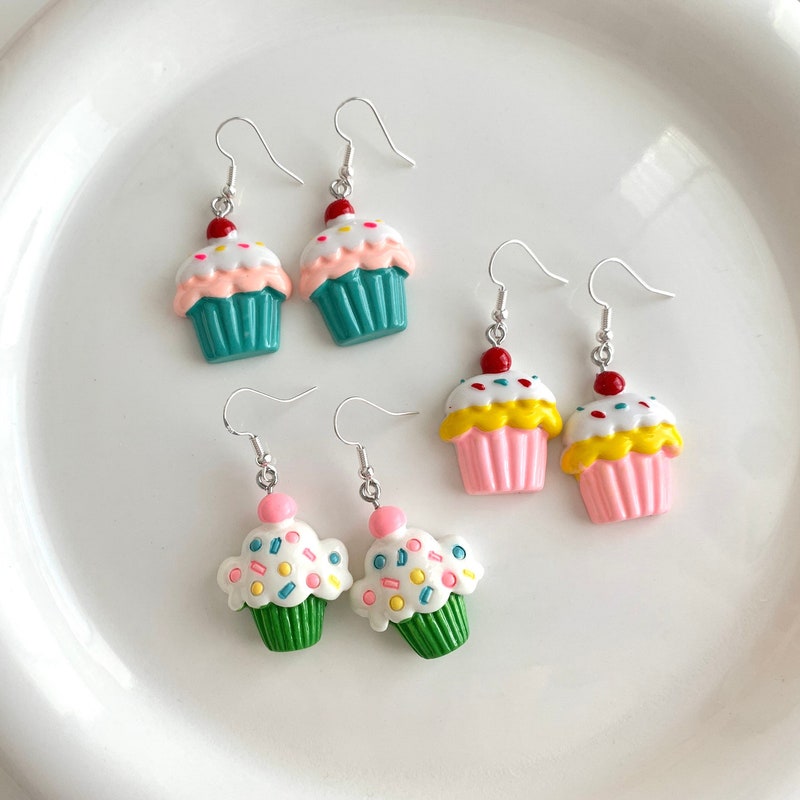 Cake Earrings - Etsy
