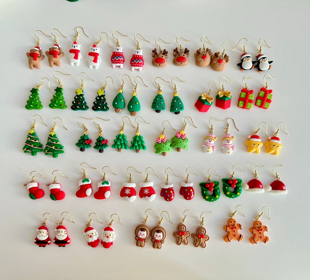 Christmas Earrings Collection, Christmas Gift, Christmas Kids Gift ...